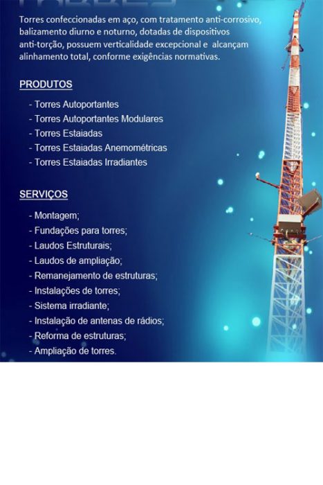 Torres Autoportantes e Torres Estaiadas - Planeta do Radio